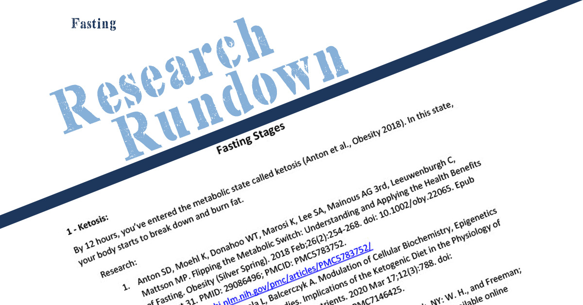 Research Rundown – Episode 17: Fasting Stages & LifeApps - HBOT News ...